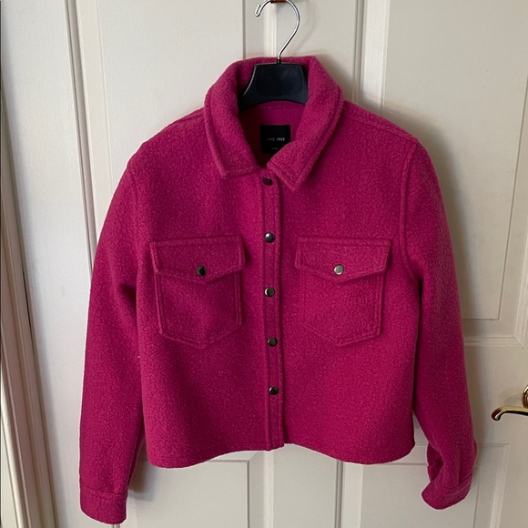 Love Tree | Jackets & Coats | Love Tree Fuchsia Utility Jacket | Poshmark